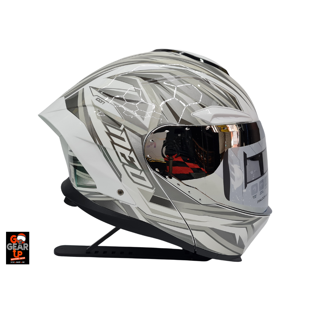 SPYDER Neo Icon Modular Dual Visor Helmet with Free Extra Clear Visor ...