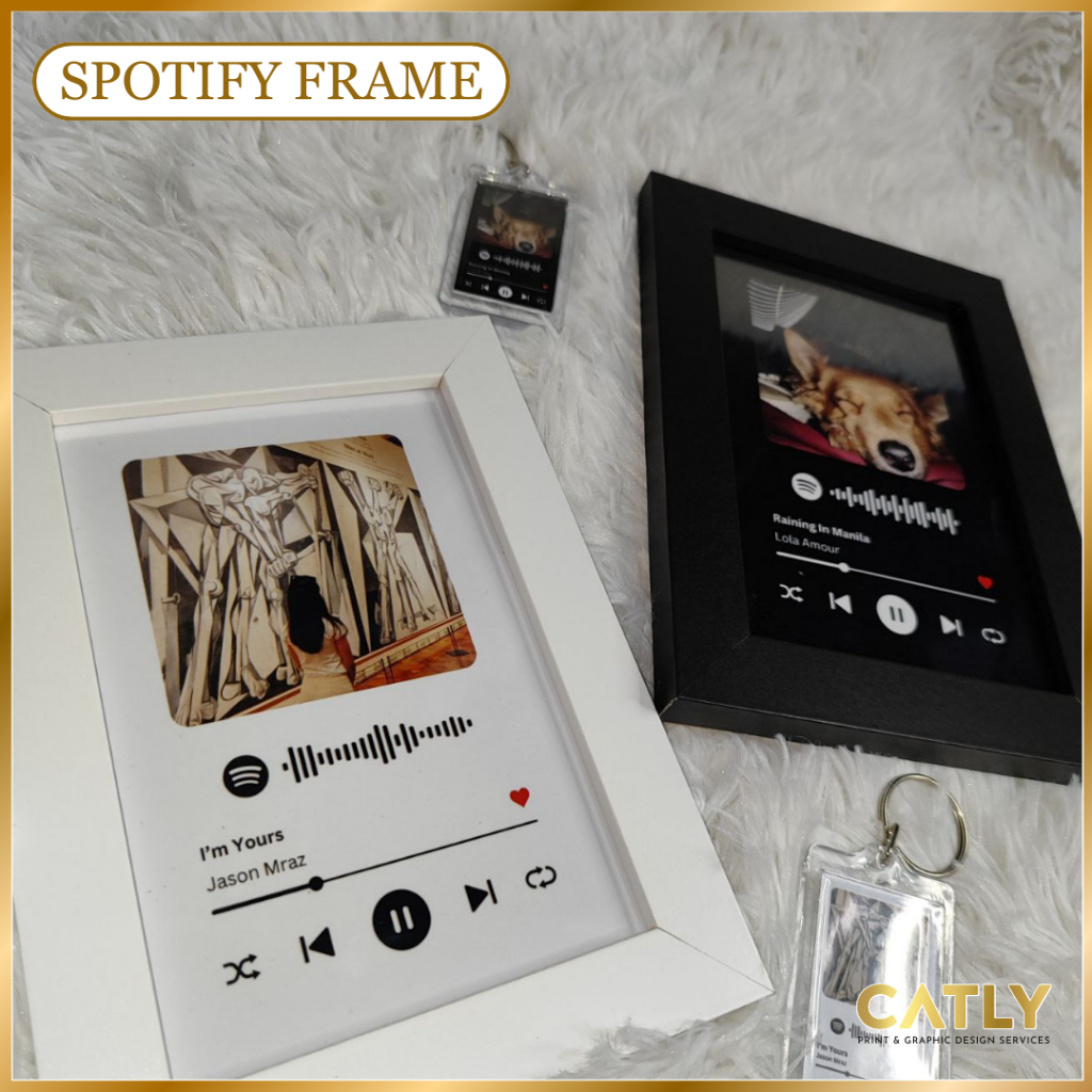 CUSTOMIZED SCANNABLE SPOTIFY WITH FREE INSTAX INSPIRED | SPOTIFY FRAME | HIGH QUALITY PRINT ...