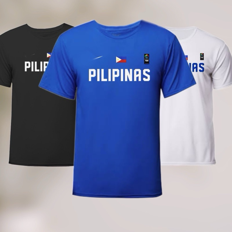 Pilipinas TS Drifit Gilas Fiba Dri-fit Shirt for Adult,Kids up to ...