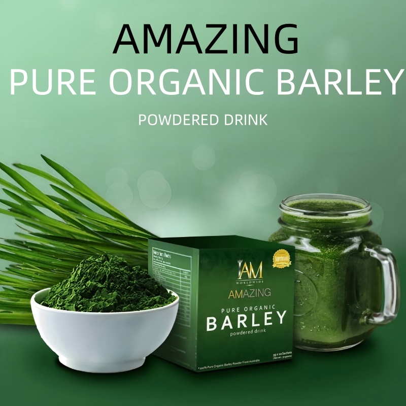 I AM AMAZING Barley Pure Organic powder mixed Drink Original Pure 10 ...