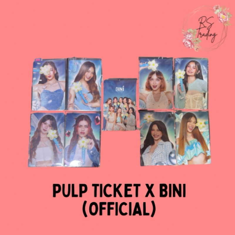 !ONSALE! OFFICIAL PULP TICKETS X BINI LIGHTSTICK PHOTOCARD | Shopee ...