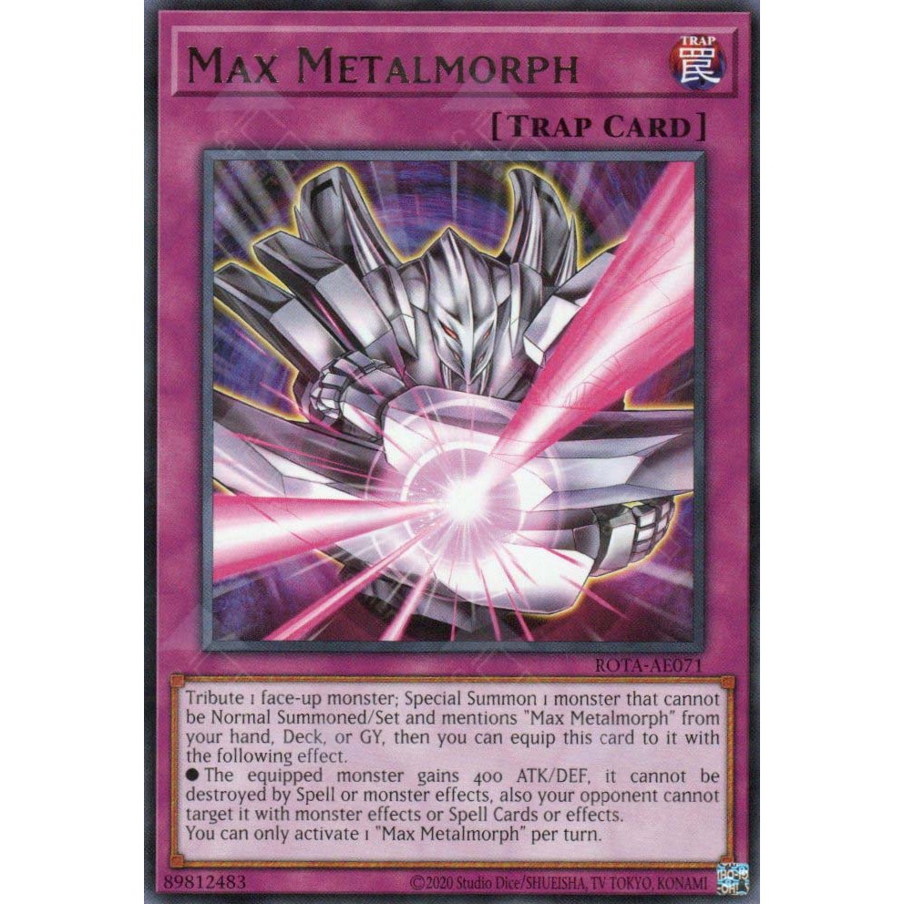 ROTA-AE071 Max Metalmorph R YUGIOH CARD | Shopee Philippines