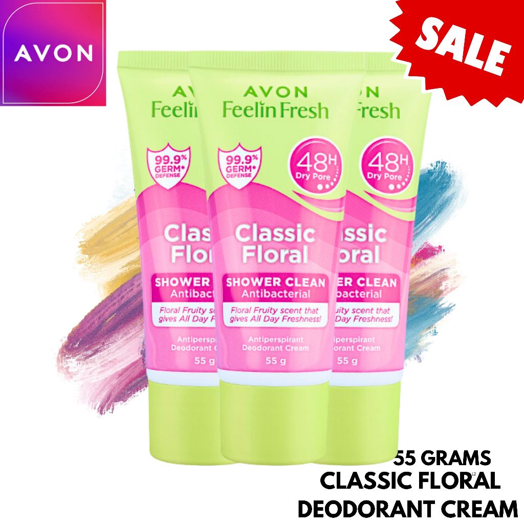 AVON Feelin Fresh Quelch Classic Floral 55 grams | Shopee Philippines