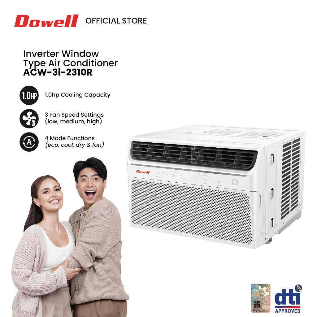 Dowell ACW-3I-2310R Inverter Window Type Aircon | Shopee Philippines