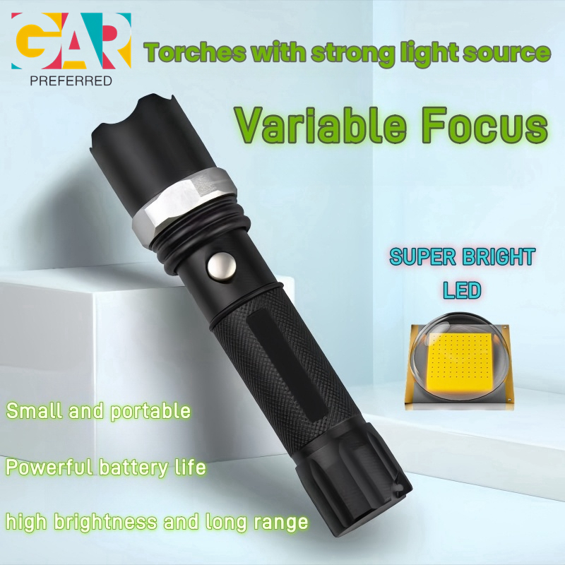 Portable Mini Flashlights rechargeable USB Zoom LED camping lamps ...
