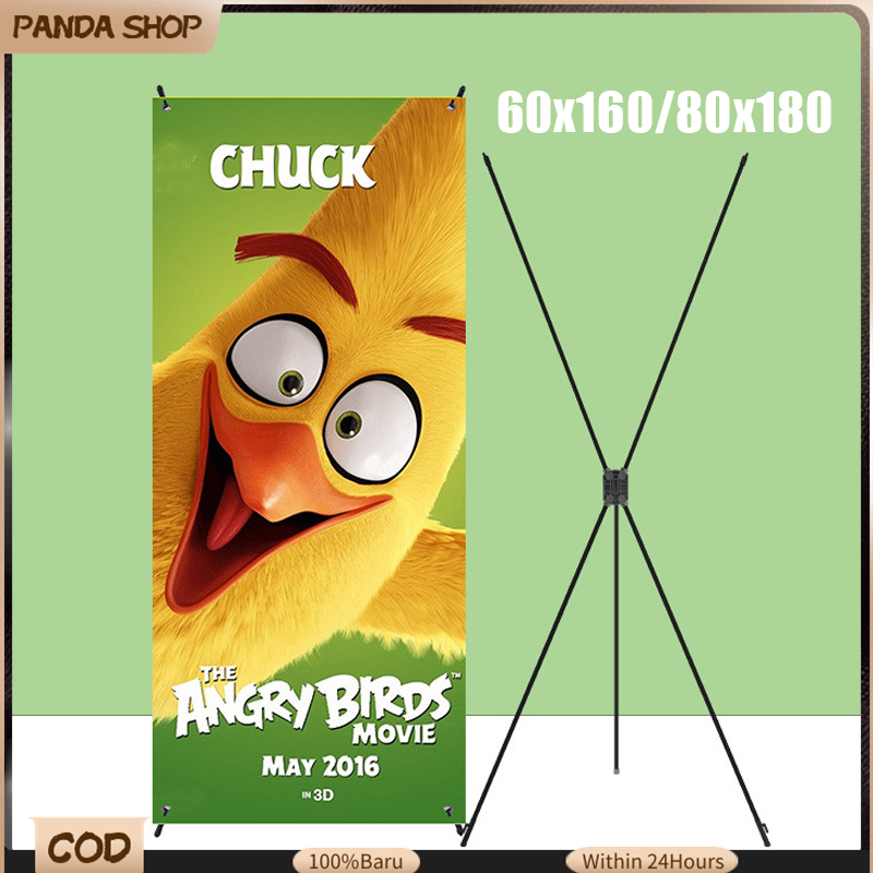 60*160cm/80*180cm Tarpaulin X-Stand Banner Foldable Poster Display ...