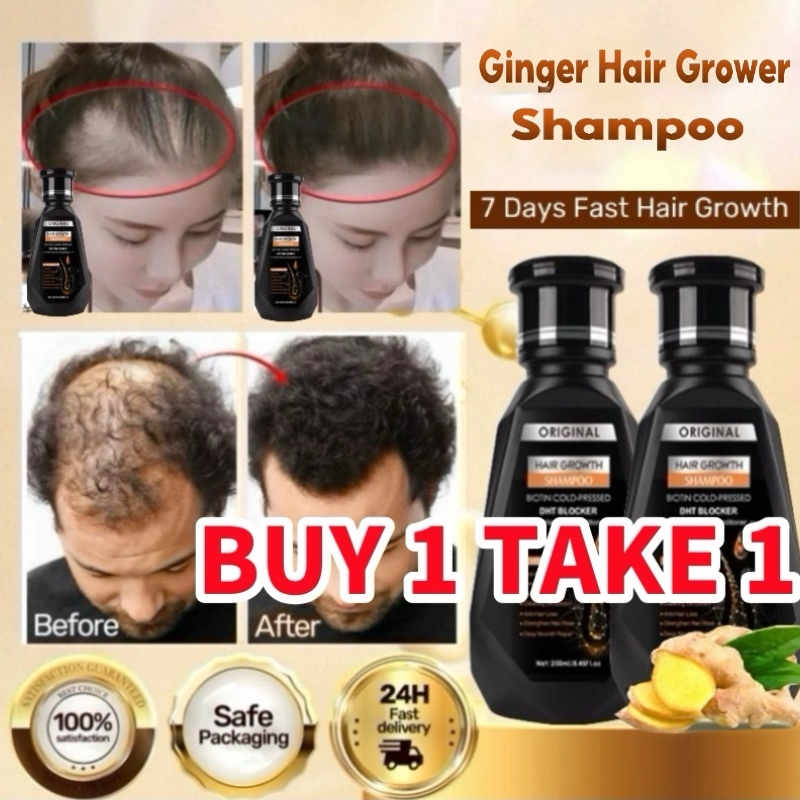BUY 1 TAKE 1 Original Ginger Shampoo Hair Grower Hair Growth Shampoo Ng ...