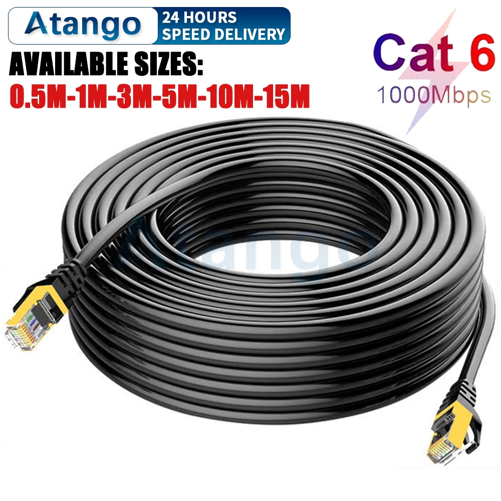 0.5M 1M 3M 5M 10M 15M Cat6 Rj45 Lan Cable Ethernet Cable Internet ...