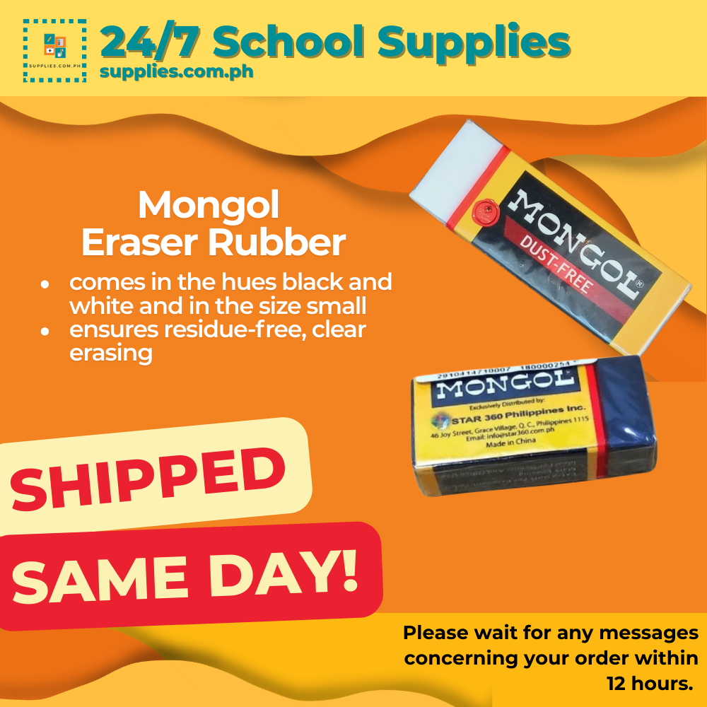 Mongol Eraser Rubber Black | White small | Shopee Philippines