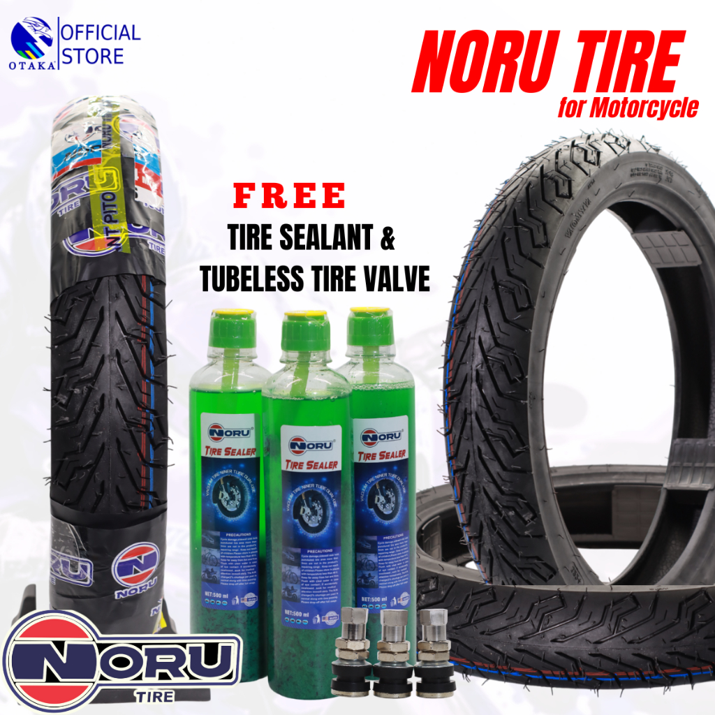 NORU TIRE for Motorcycle Top Quality Tubeless Tire 14 and 17 FREE ...