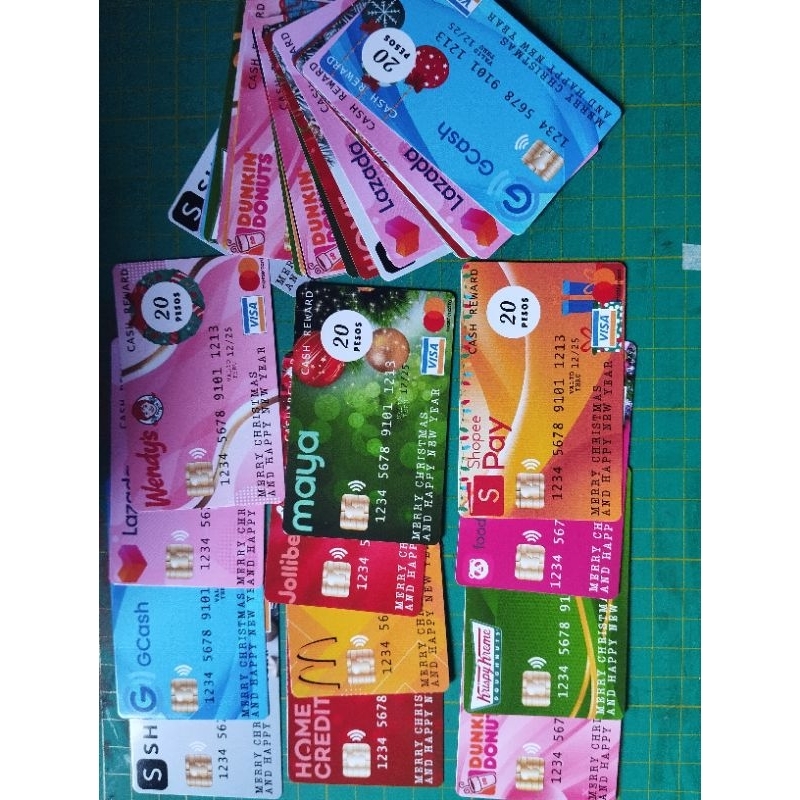 12pcs Scratch Card atm inspired design | Shopee Philippines