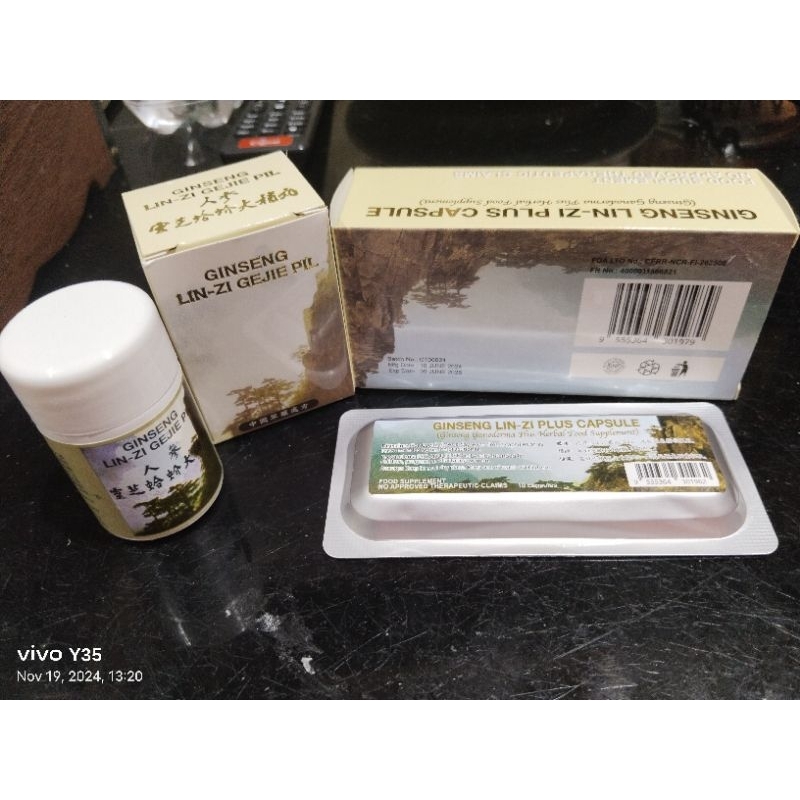 Ginseng lin zi gejie pil white bottles | Shopee Philippines