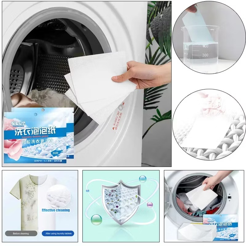 TS Laundry Tablets Washing Powder Soap Color Protection Anti-Color ...