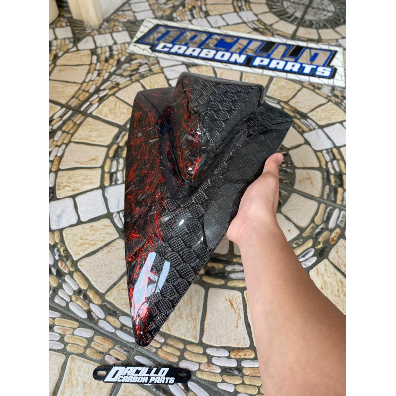 Aerox version 1 original carbon fiber ( 3D x FORGE RED LINE ) | Shopee ...
