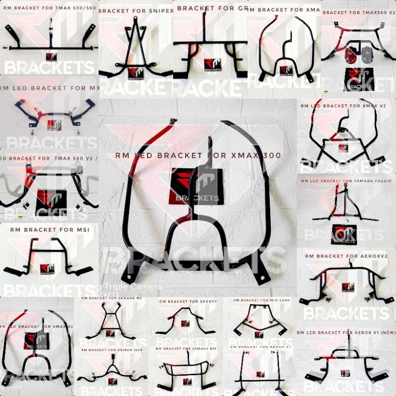 RM HEAVY DUTY MDL BRACKET FOR YAMAHA | AEROX, TMAX, XMAX, NMAX, SNIPER ...