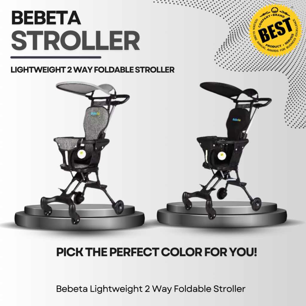 BEBETA LIGHTWEIGHT 2 WAY FOLDABLE STROLLER | Shopee Philippines