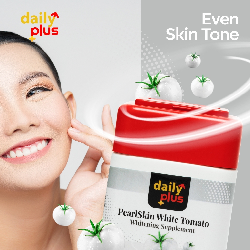 Daily Plus Whitening Supplement Pearl Skin White Tomato | Shopee ...