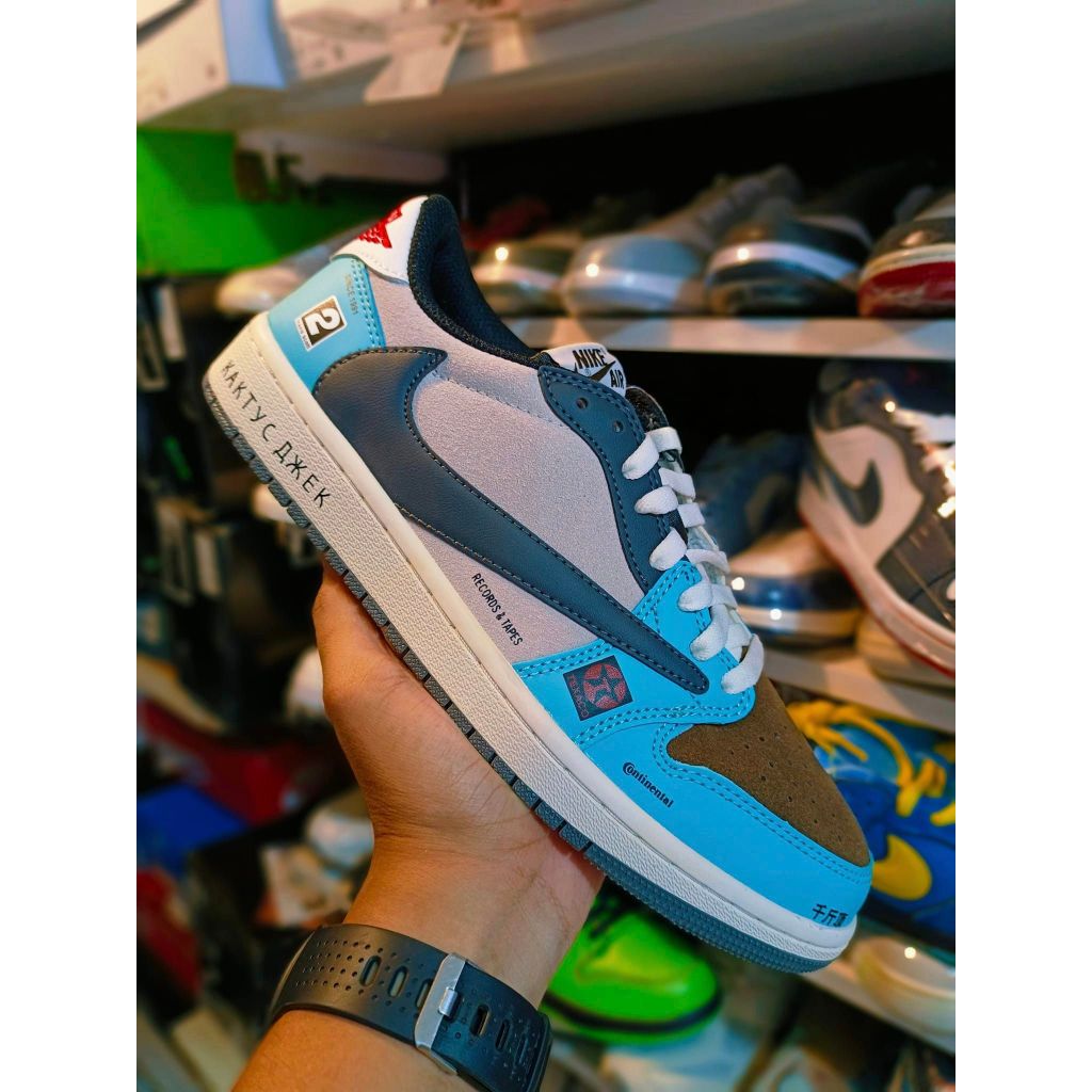 J1 Low Mens Blue/Grey/Brown Casual Shoes | Shopee Philippines