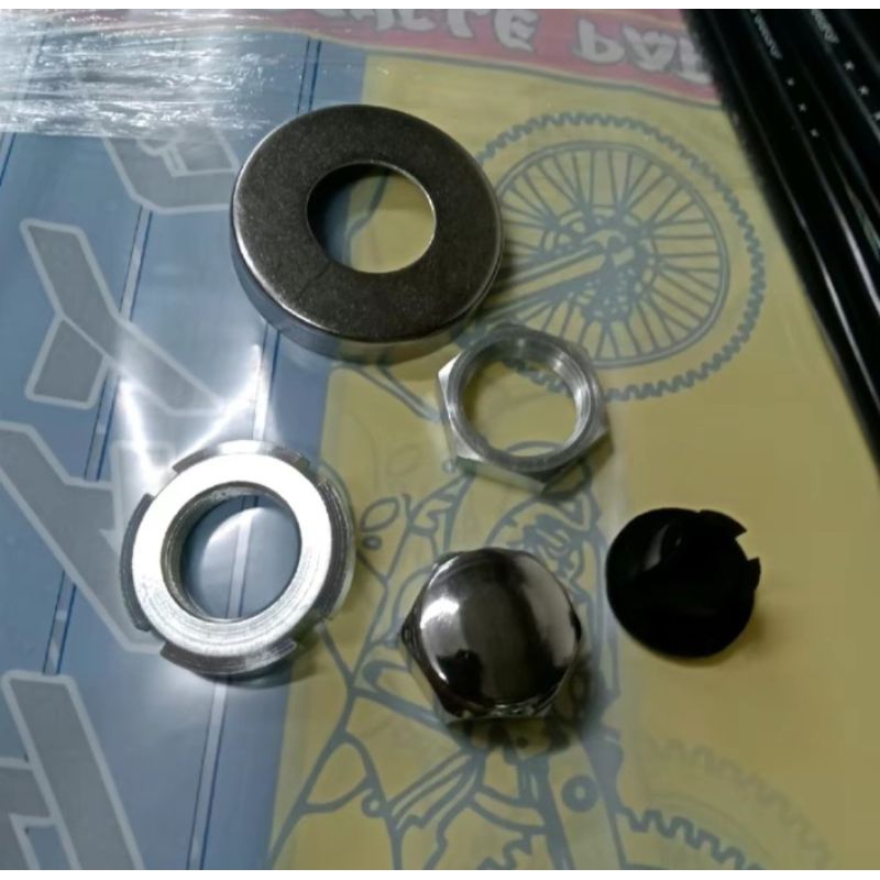 STEARING POST CROWN NUT SET RUSI KR 125/150 ( T POST NUT KIT ) | Shopee ...
