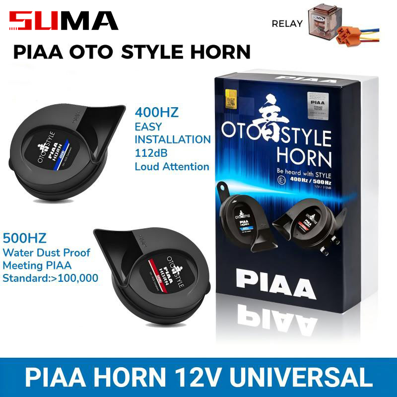 PIAA OTO STYLE HORN 400Hz/ 500Hz HO-14,POWER HORN 2PCS. 100% ORIGINAL | Shopee Philippines