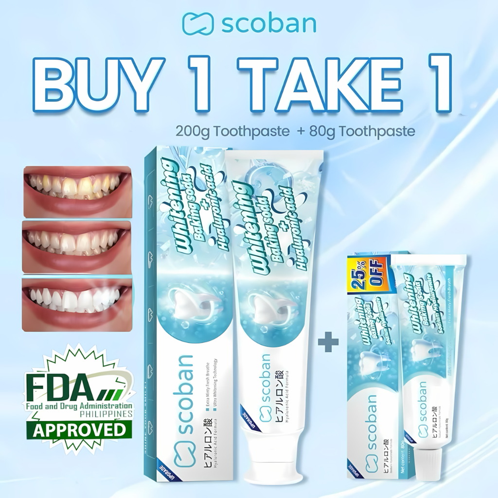 BUY1 TAKE1 SCOBAN Japanese Toothpaste 200g + 80g Small Size | Shopee ...