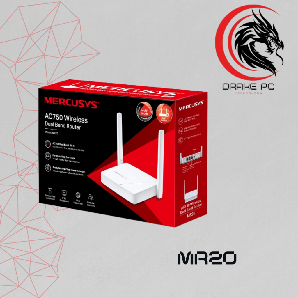 Mercusys MR20 AC750 Dual-Band Wi-Fi Router | Shopee Philippines