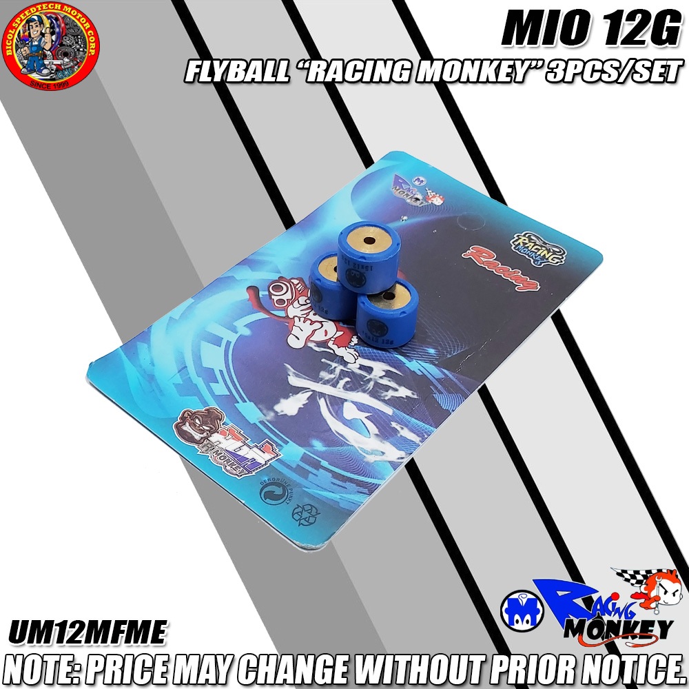 MIO 12G FLYBALL "RACING MONKEY" 3PCS/SET (UM12MFME) | Shopee Philippines
