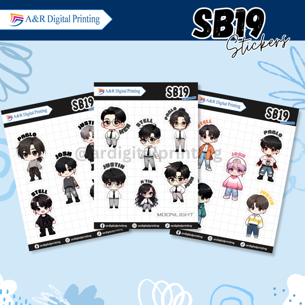 SB19 Chibi Sticker Waterproof Vinyl Sticker for Tumbler Flasks Laptop ...