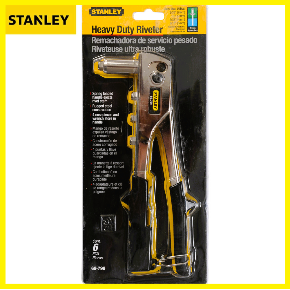 COD STANLEY Heavy Duty Stainless Steel Hand Riveter for Blind Rivet ...