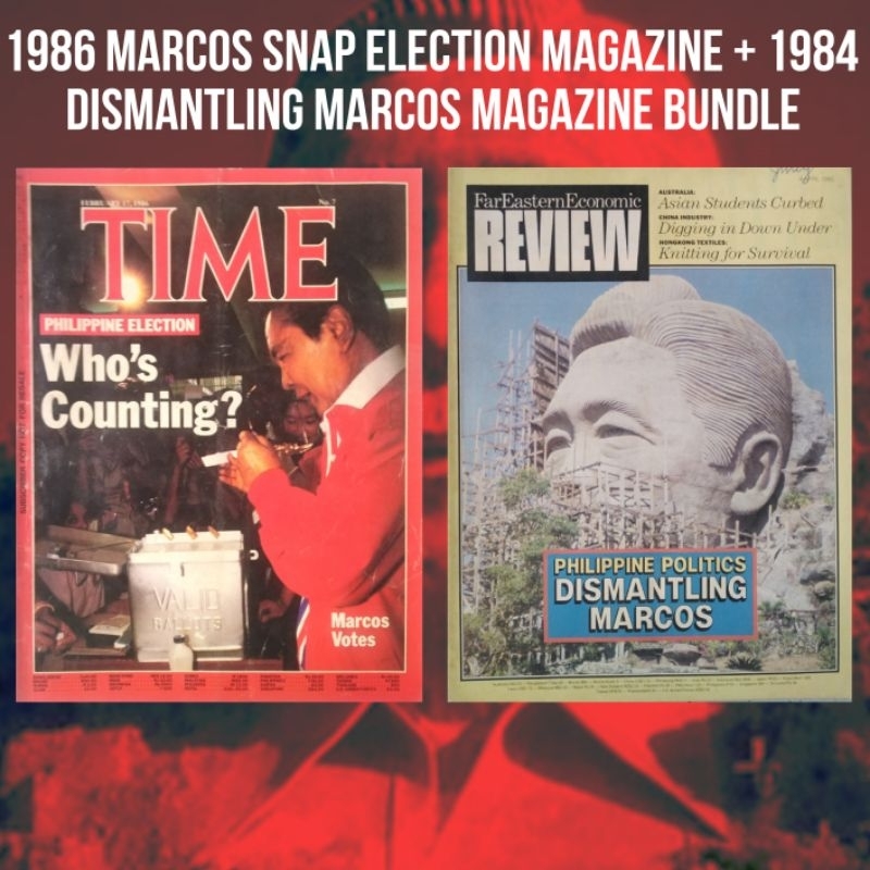 (EXTREMELY RARE) 1986 Marcos Snap Election + Dismantling Marcos ...