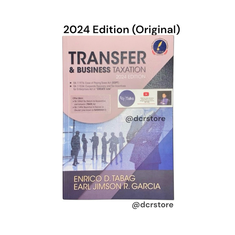 Transfer and Business Taxation by Enrico D. Tabag (Original) | Shopee ...