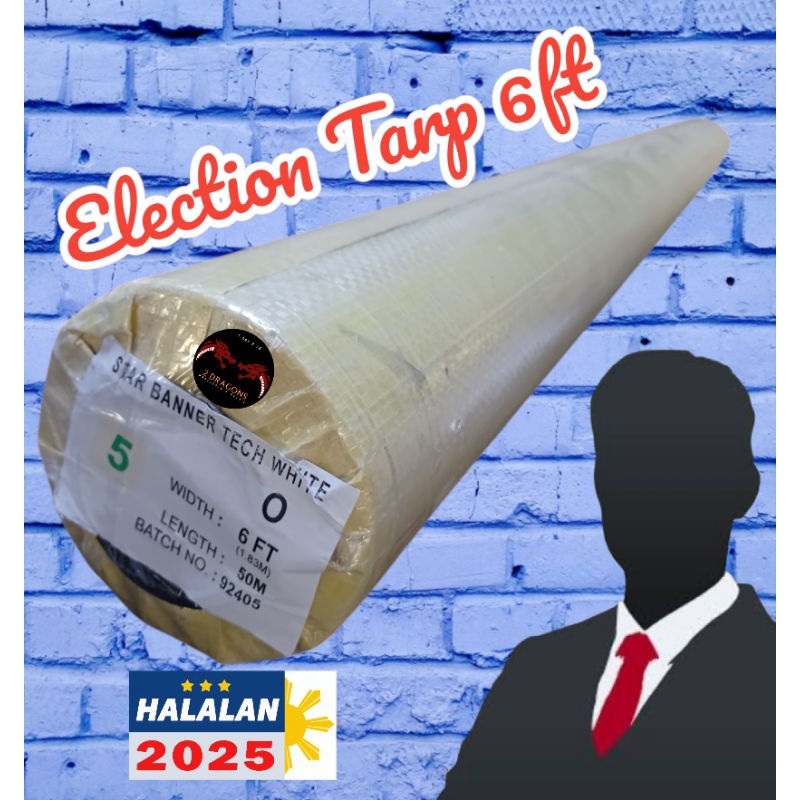 6ft Election Tarp Roll (Manipis) | Shopee Philippines