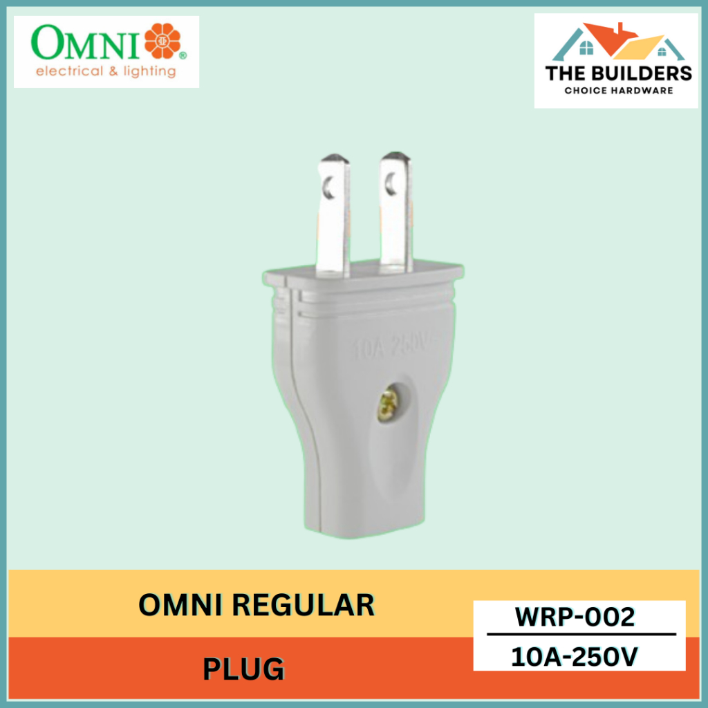 OMNI REGULAR PLUG 10A 250V WRP-002-PK | Shopee Philippines
