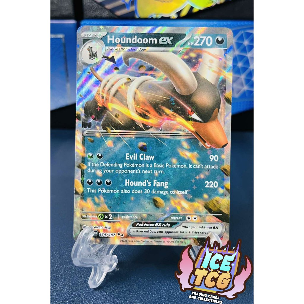 Houndoom ex - 134/197 - Ultra Rare (OBF) | Shopee Philippines