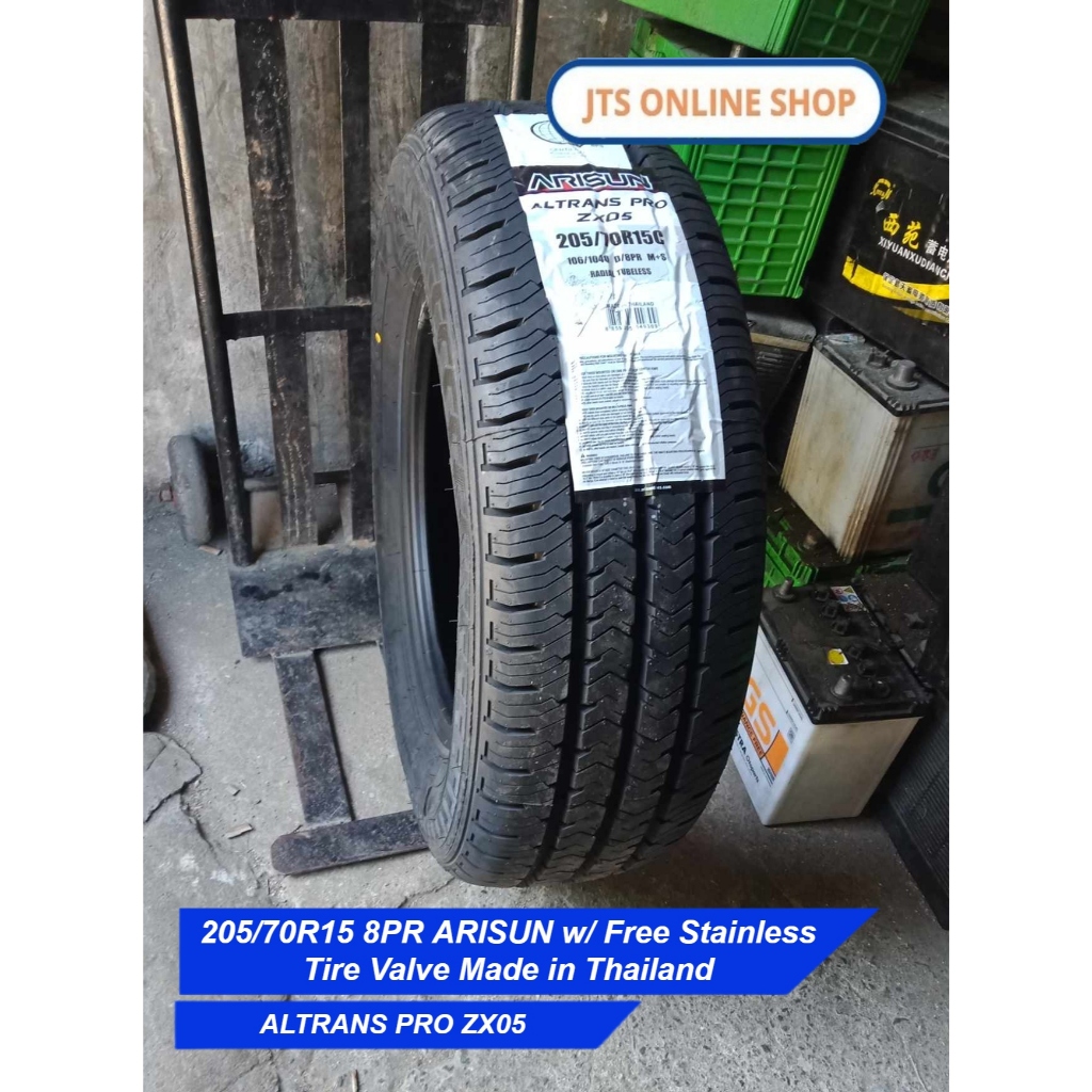 205/70R15 8PR ARISUN w/ Free Stainless Tire Valve Made in Thailand | Shopee Philippines