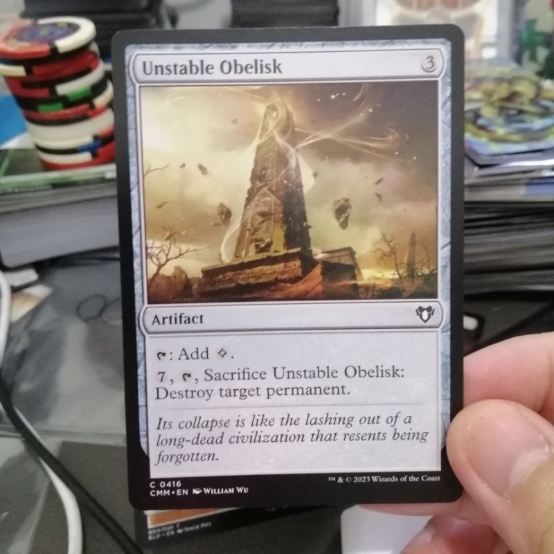 1 Unstable Obelisk CMM MTG card magic the gathering | Shopee Philippines