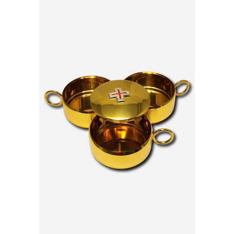 Small Stackable Ciborium - Gold Plated with Lacquer.. | Shopee Philippines