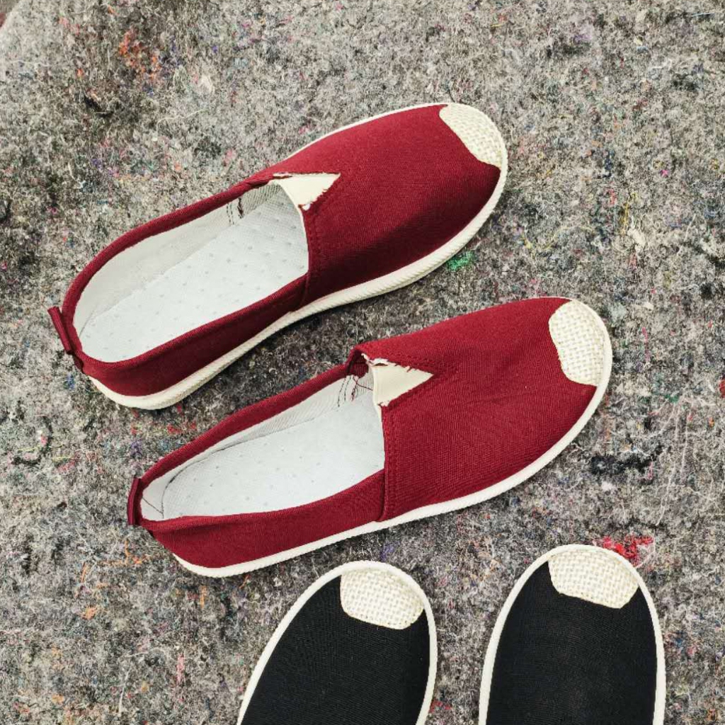 Beijing old cloth shoes women's single shoes flat canvas shoes women's ...