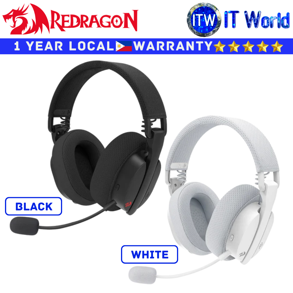 Redragon Wireless Gaming Headphones H888 Luce 3-modes Connection ...