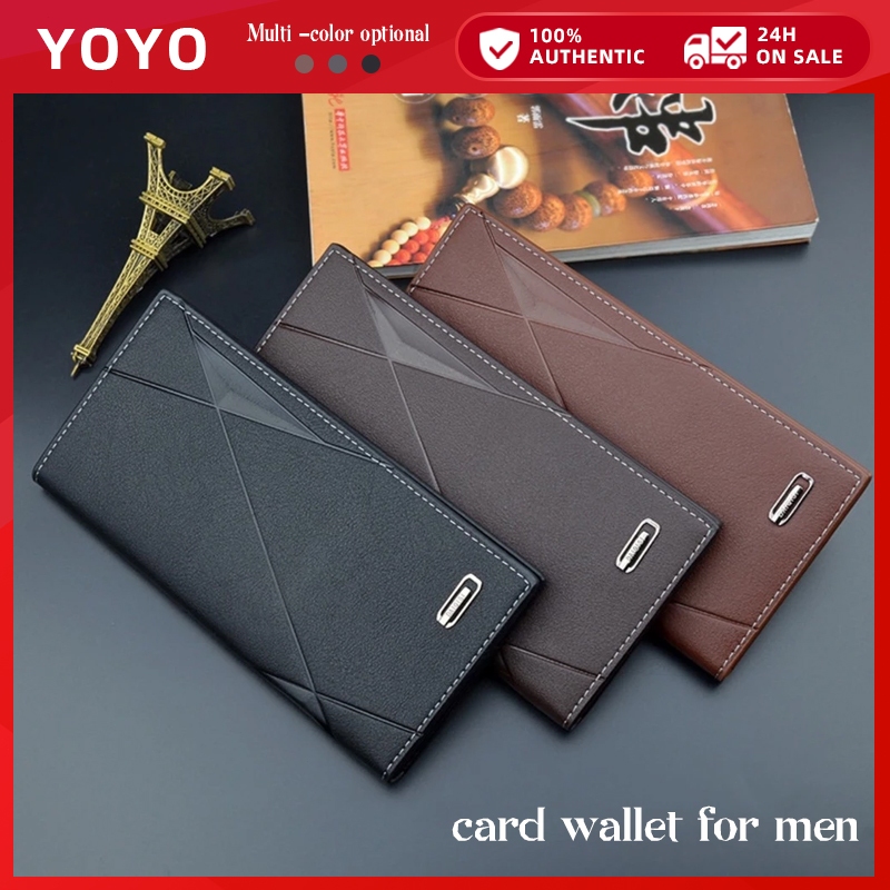 YoYo Urban Fashion New Men's Wallet Long Thin Youth Soft Large Capacity ...