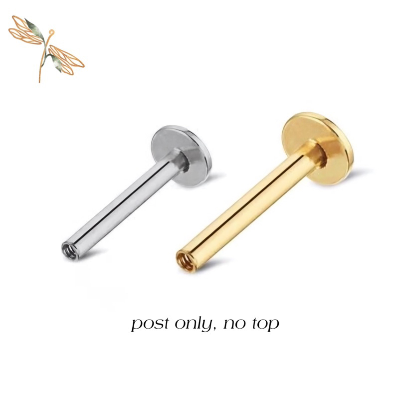 Sterilized Labret Flatback Internally Threaded Post (No Top) in Implant ...