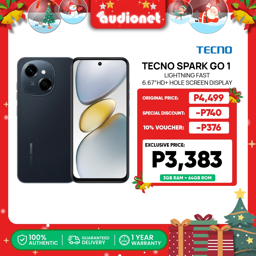 TECNO Spark Go 1 Smartphone | 3GB+64GB/3GB+128GB/4GB+64GB/4GB+128GB | Unisoc T615 | 6.67” HD+ ...