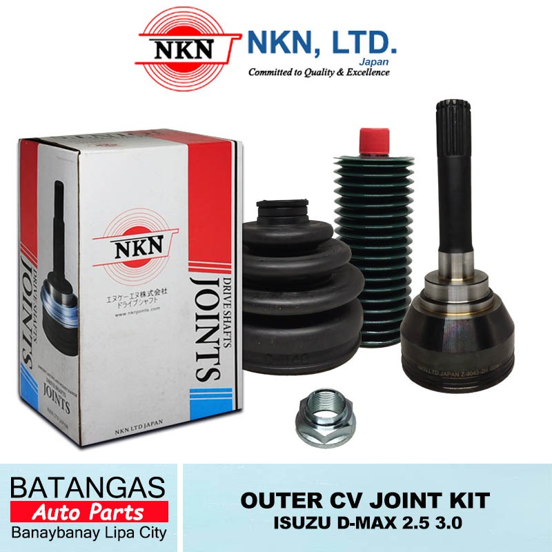 OUTER CV JOINT KIT ISUZU D-MAX 2.5 3.0 2012-2019 Z-9043-2H NKN JAPAN ...