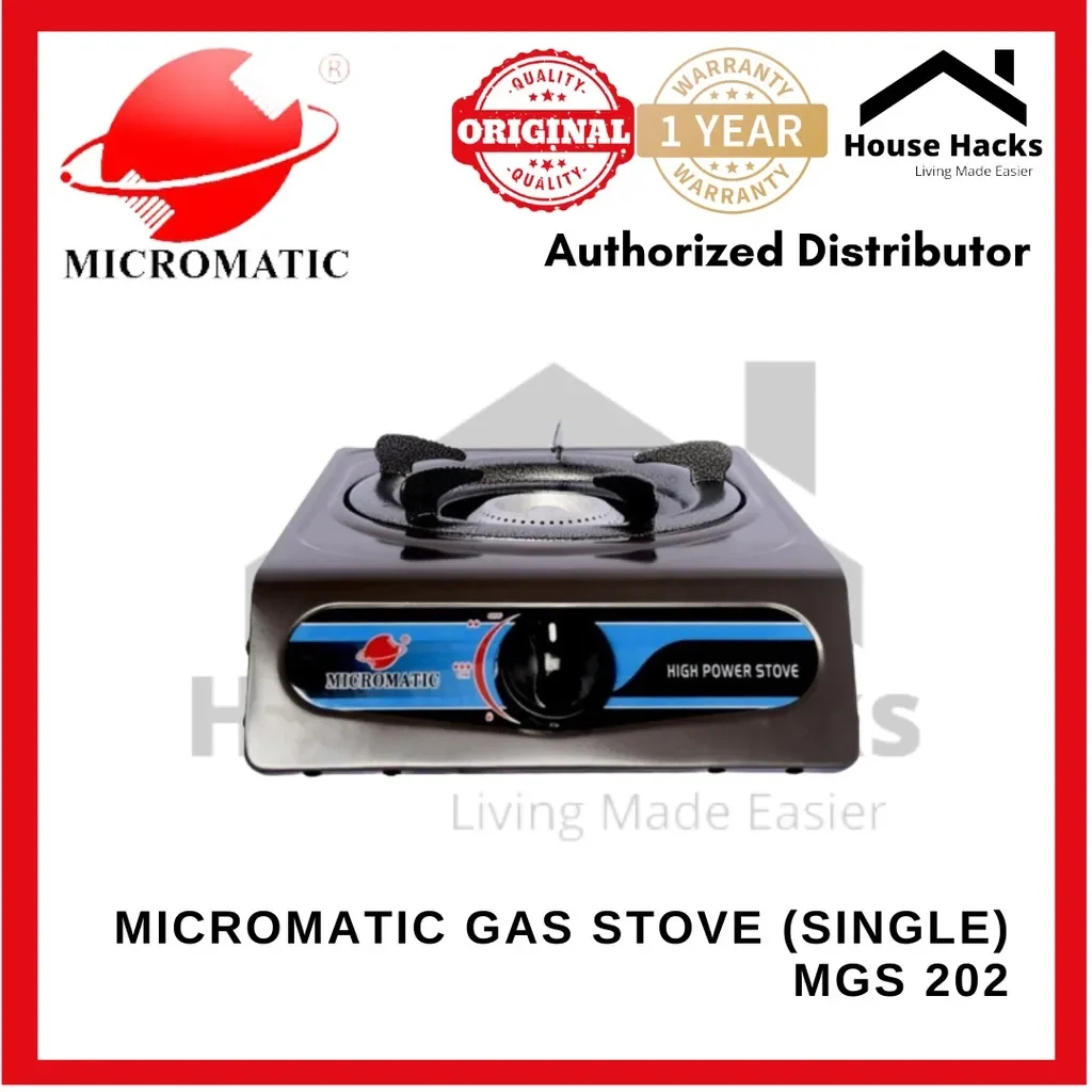 Micromatic MGS-202 Single Burner Gas Stove (Grey) | Shopee Philippines