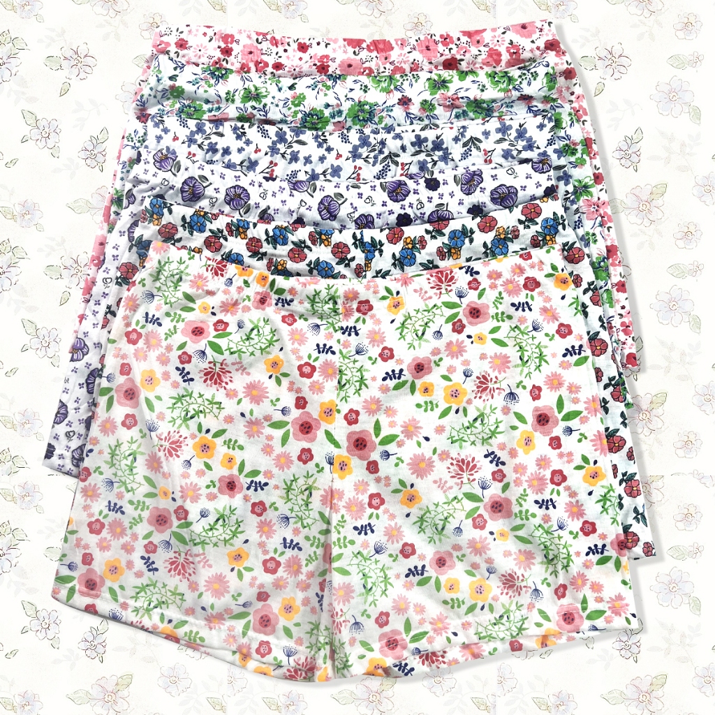 6pcs Floral Short Dolphin Sexy Shorts For Women Ladies Flower Colors ...