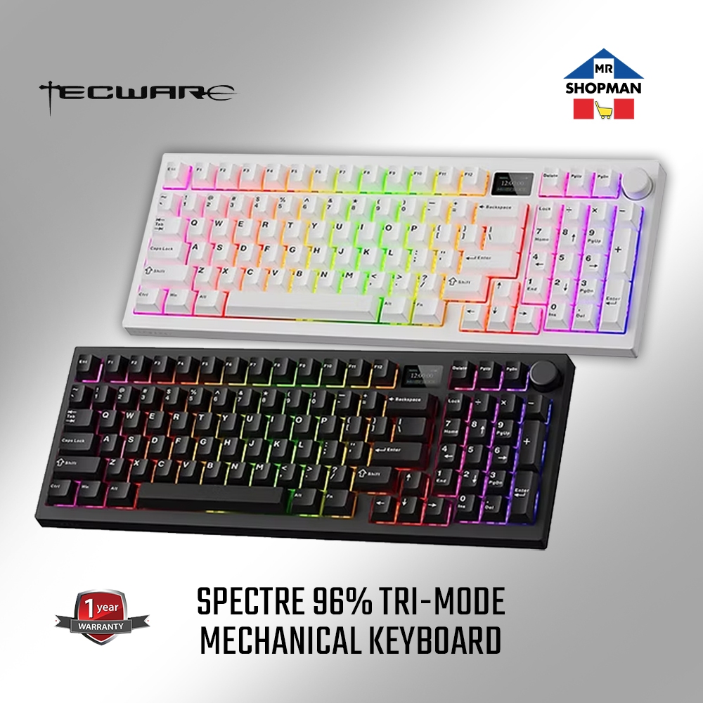 Tecware Spectre 96 LCD Tri-mode Mechanical Keyboard | Shopee Philippines