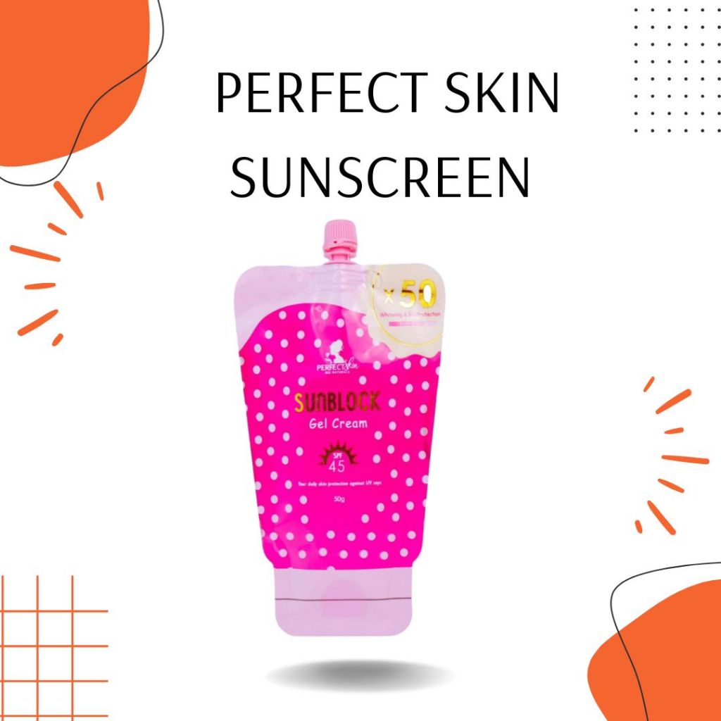 PERFECT SKIN Sunblock Gel Cream 50g | Shopee Philippines