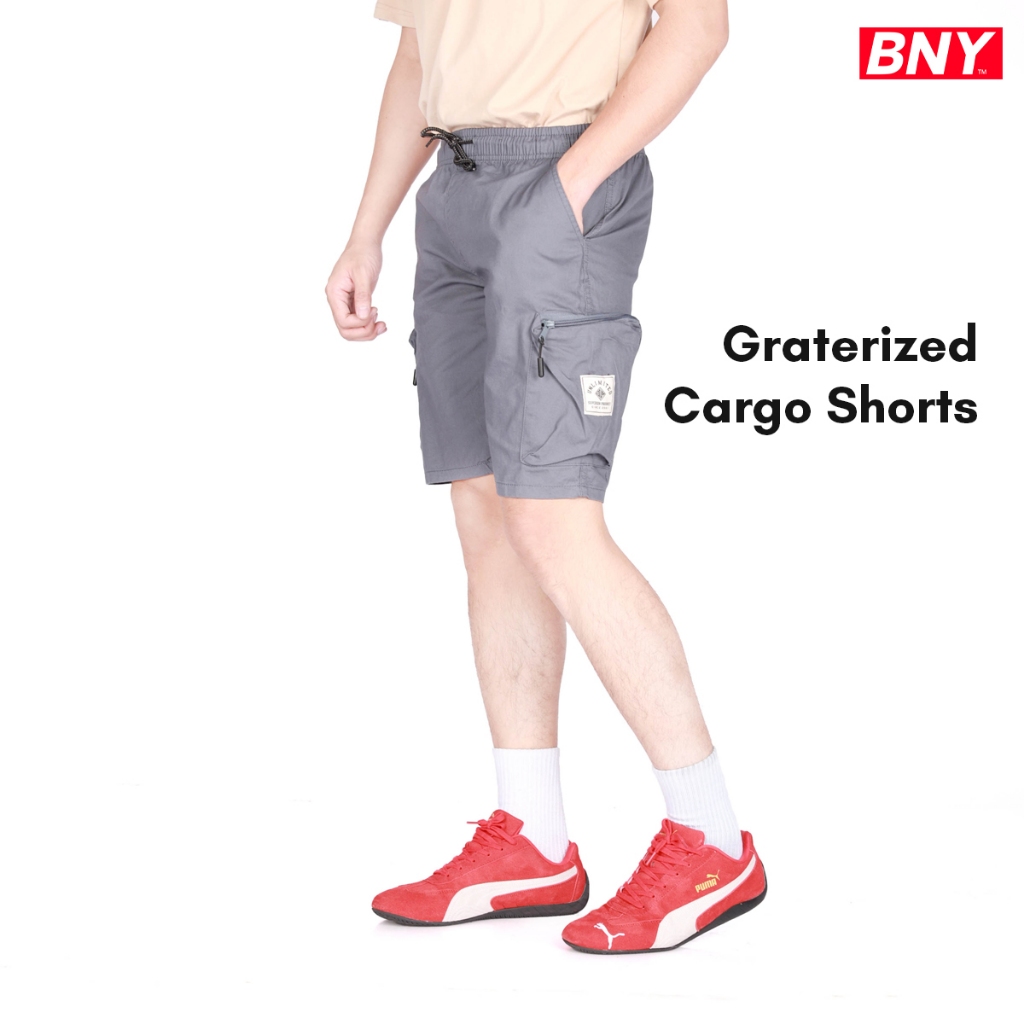 BNY Men's Garterized Cargo Shorts (674) | Shopee Philippines