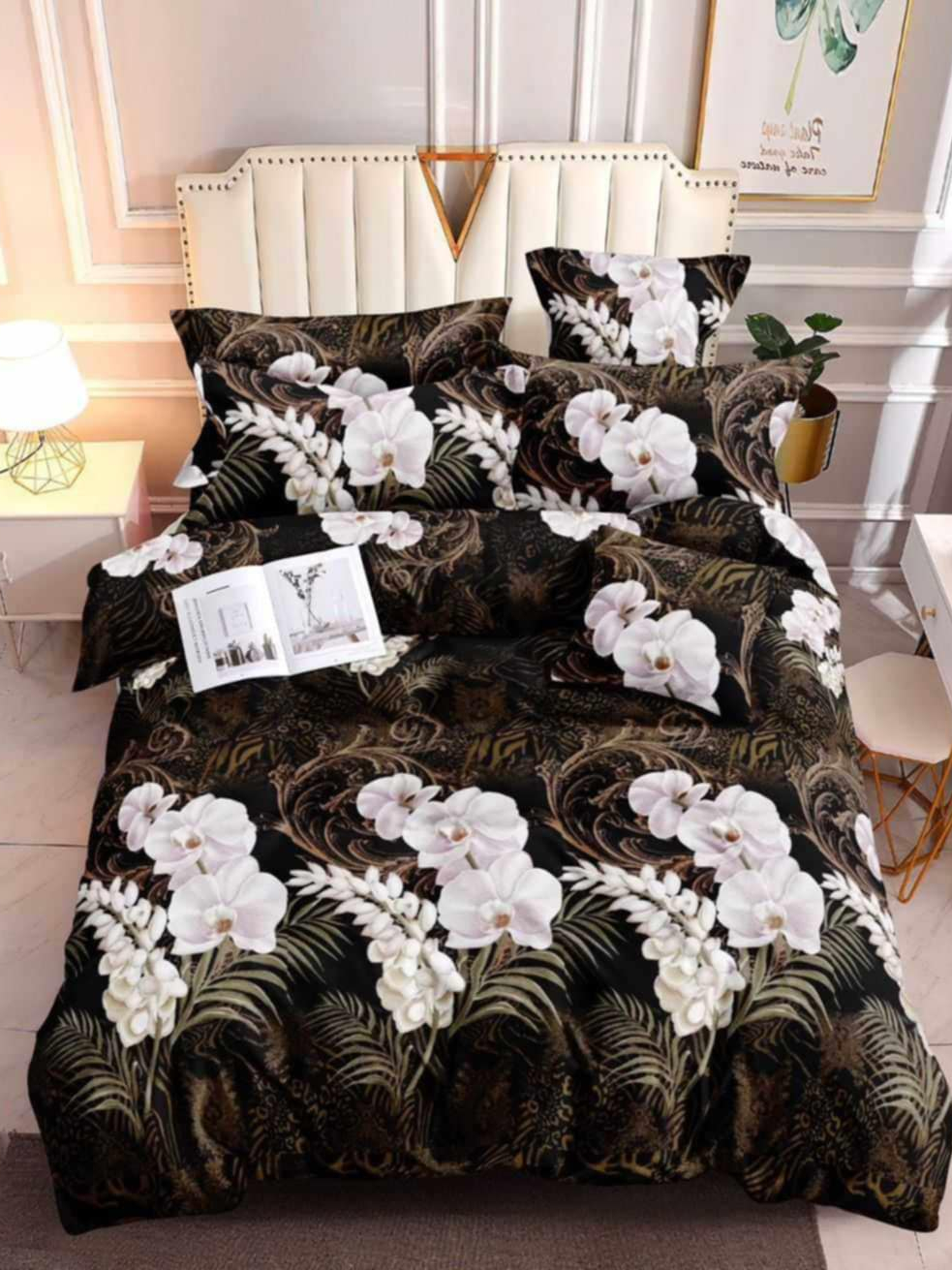 BEHOME | 4IN1 BEDSHEET Canadian Cotton FLORAL 1 Fully Garterized ...