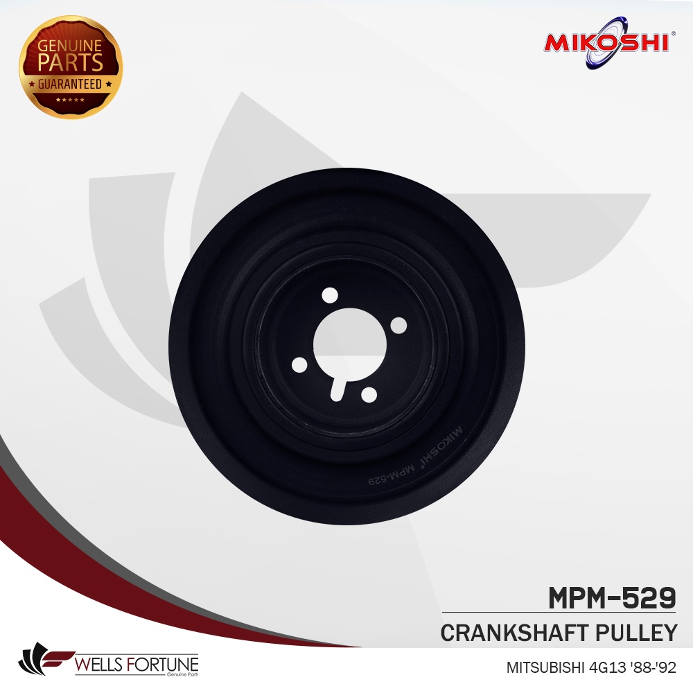 MITSUBISHI 4G13 '88-'92 MD145529 MIKOSHI CRANKSHAFT PULLEY MPM-529 WFC ...